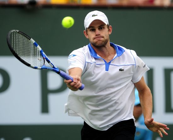 Andy Roddick Usa Hits Forehand Against Editorial Stock Photo - Stock ...