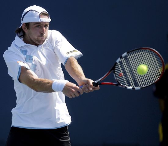Benjamin Becker Germany Hits Backhand Return Editorial Stock Photo ...