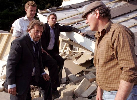 Emmerdale Tv Kenneth Farrington Clive Hornby Editorial Stock Photo ...