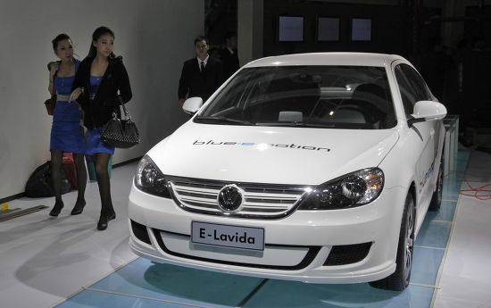 Models Walk Past Volkswagen Elavida Electrical Editorial Stock Photo ...