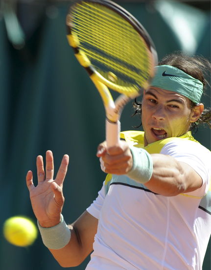 Rafael Nadal Spain Returns Ball Nicolas Editorial Stock Photo - Stock ...