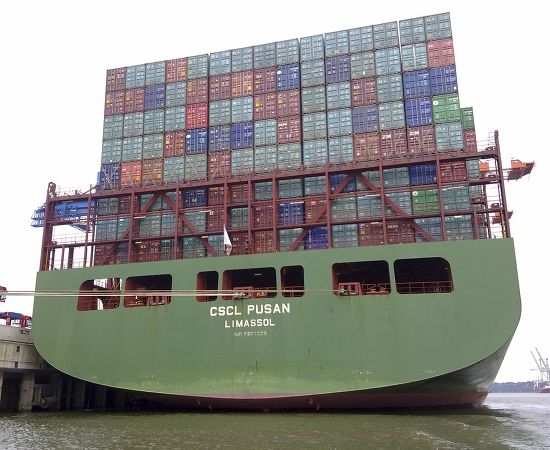 Image Showing China Shipping Line Container Editorial Stock Photo ...