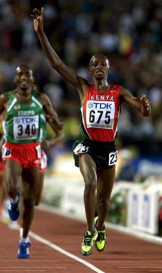 Edmonton Canada Kenyan Runner Charles Kamathi Editorial Stock Photo ...