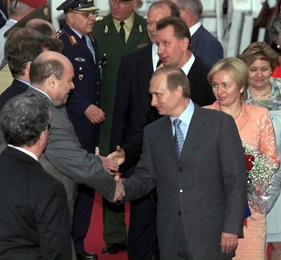 Berlin Germany Russian President Vladimir Putin Editorial Stock Photo ...