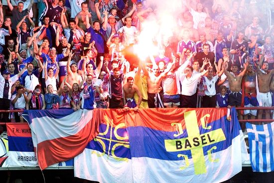 Bruges Belgium Yugoslav Fans Support Their Editorial Stock Photo ...