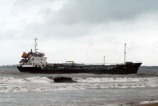 General View Small Cargo Vessel Which Editorial Stock Photo - Stock ...