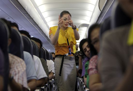 Cebu Pacific Flight Attendant Takes Part Editorial Stock Photo - Stock ...