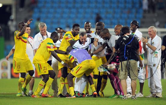 Mali National Soccer Team Players Celebrate Editorial Stock Photo ...