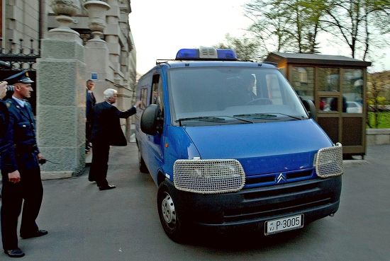 Belgrade Serbia Yugoslavia Military Police Van Editorial Stock Photo ...