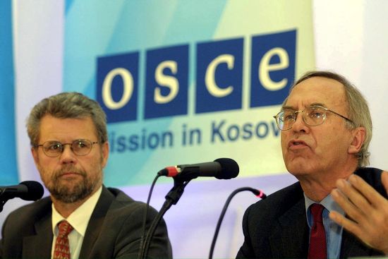 Pristina Kosovo Yugoslavia Head Osce Mission Editorial Stock Photo ...