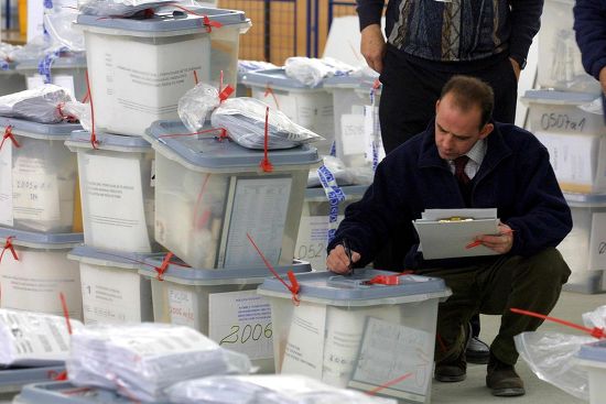 Obiliq Kosovo Yugoslavia Osce Official Registers Editorial Stock Photo ...