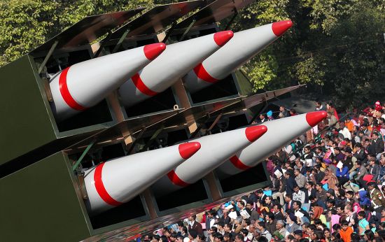 Indian Prahar Missiles Presented 63rd Republic Editorial Stock Photo ...