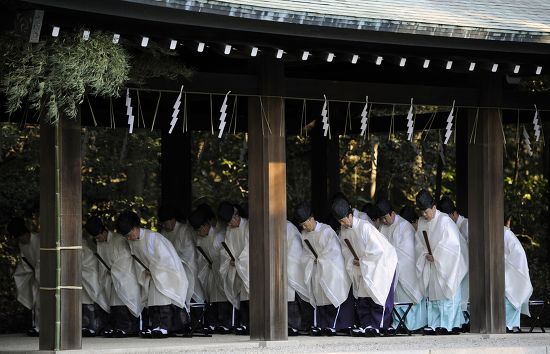 Shinto Priests Participate Purification Ritual Oharae Editorial Stock ...