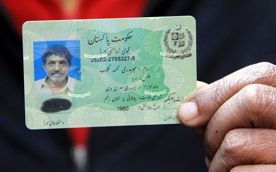 Man Holds National Identity Card Nic Editorial Stock Photo - Stock ...
