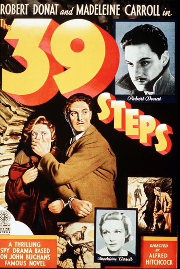 39 Steps Film Original Publicity Poster Editorial Stock Photo - Stock ...