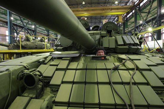 Civil Workers Test T80 Tank They Editorial Stock Photo - Stock Image ...