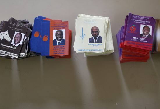 Presidential Candidates Cards On Table Polling Editorial Stock Photo ...