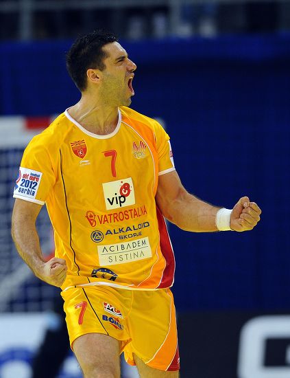 Macedonias Kire Lazarov Celebrates After Scoring Editorial Stock Photo ...