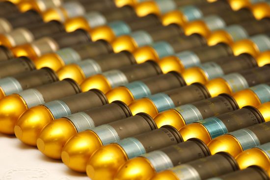 Rounds M203 Grenades Diplayed During Press Editorial Stock Photo ...