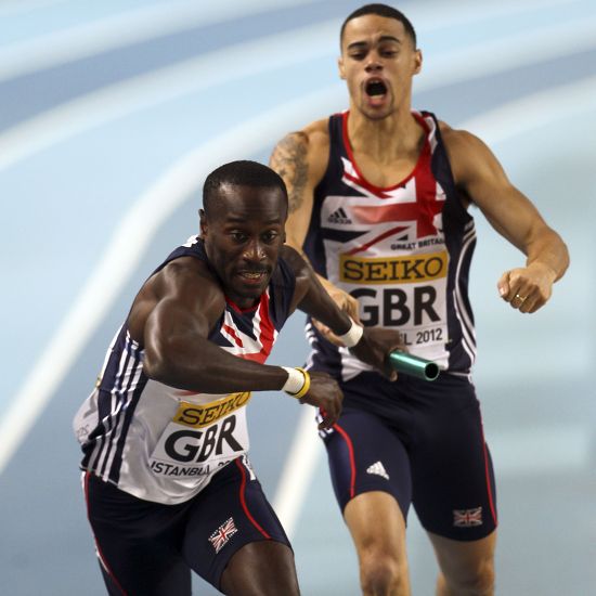 Luke Lennonford R Passes Baton His Editorial Stock Photo - Stock Image ...