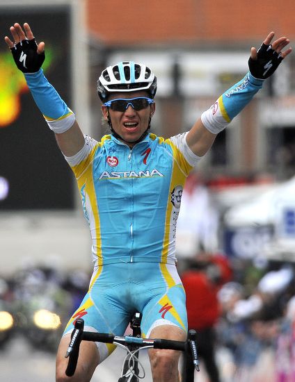 Astana Pro Team Rider Maxim Iglinskiy Editorial Stock Photo - Stock ...