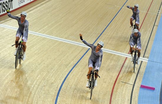 Australian Team Celebrate Winning Mens Team Editorial Stock Photo ...