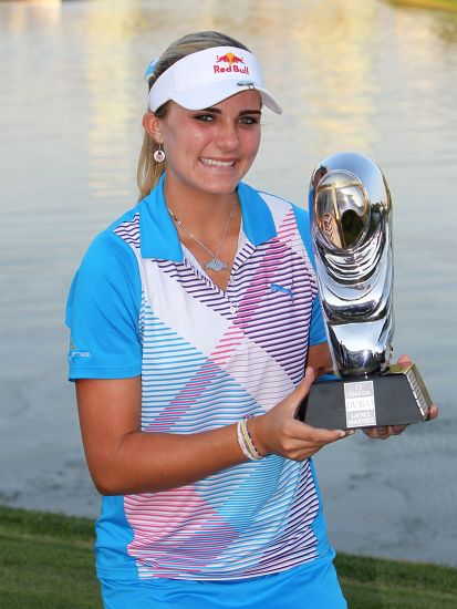 Us Golfer Alexis Thompson Holds Her Editorial Stock Photo - Stock Image ...