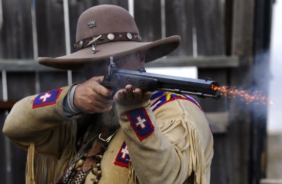 Mark Lynd Shoots His Rifle Old Editorial Stock Photo - Stock Image ...