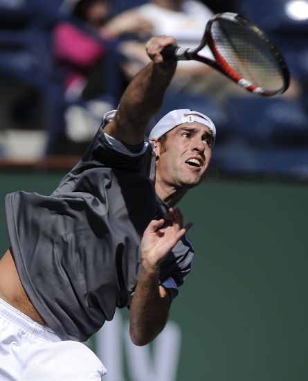 Robby Ginepri Usa Follows Through Serve Editorial Stock Photo - Stock ...