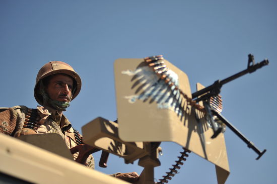 Defected Yemeni Soldier On Armored Personnel Editorial Stock Photo ...