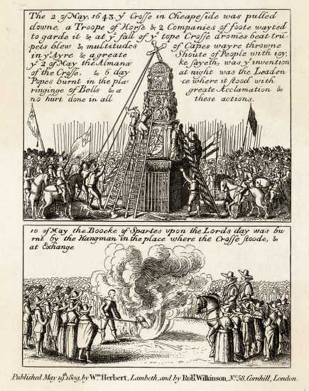 Puritan Demonstrations London Against Monarchy 1643 Editorial Stock ...