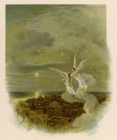Two Angels Fly Over Rooftops Eastern Editorial Stock Photo - Stock ...