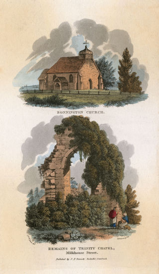 Bonnington Church Remains Trinity Chapel Bonnington Editorial Stock ...