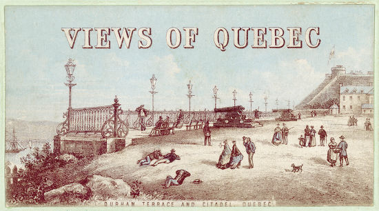 Quebec Durham Terrace Citadel Circa 1860 Editorial Stock Photo - Stock ...