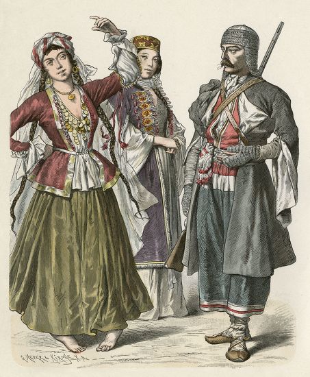 Group Circassians Georgians 19th Century Editorial Stock Photo - Stock ...