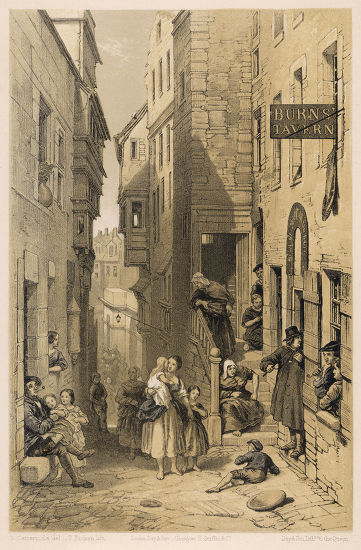 Libbertons Wynd Edinburgh Circa 1840 Editorial Stock Photo - Stock ...