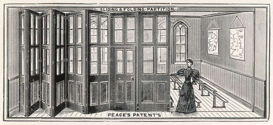 These Sliding Partitions Being Used Subdivide Editorial Stock Photo ...