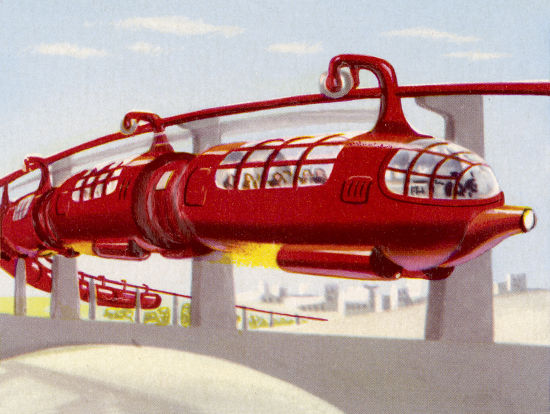 Jetpropelled Monorail Circa 1950 Editorial Stock Photo - Stock Image ...