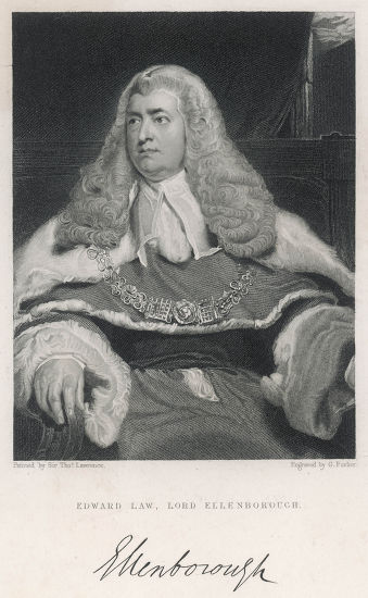 Edward Law First Baron Ellenborough Statesman Editorial Stock Photo ...