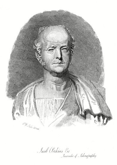 Jacob Perkins American Inventor Printing Technology Editorial Stock ...