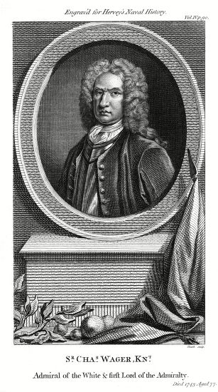 Sir Charles Wager Naval Commander Admiral Editorial Stock Photo - Stock ...