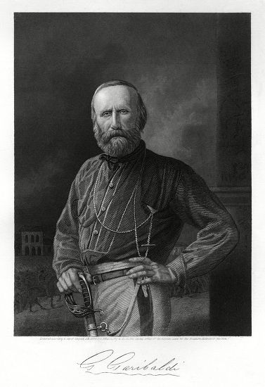Giuseppe Garibaldi Italian Soldier Statesman His Editorial Stock Photo ...