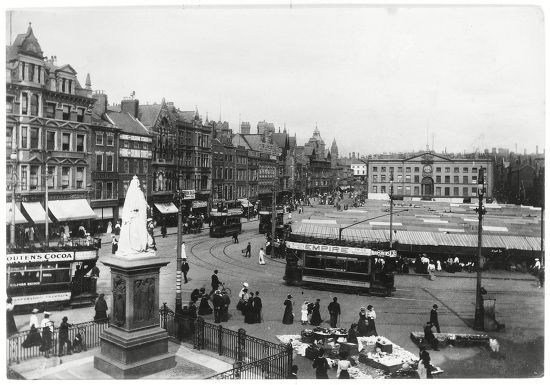 Market Place Nottingham 1907 Editorial Stock Photo - Stock Image ...