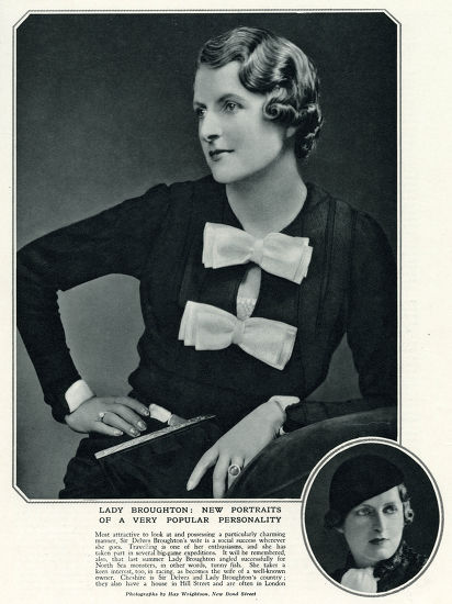 Lady Broughton 1894 1968 First Wife Editorial Stock Photo - Stock Image ...