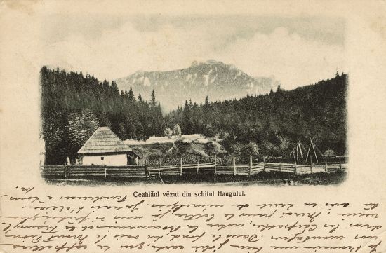 View Distinctive Outline Ceahlaul Mountain 1905 Editorial Stock Photo ...