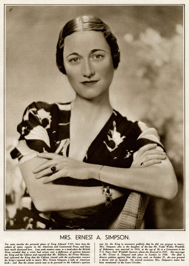 Mrs Ernest Wallis Simpson She Had Editorial Stock Photo - Stock Image ...