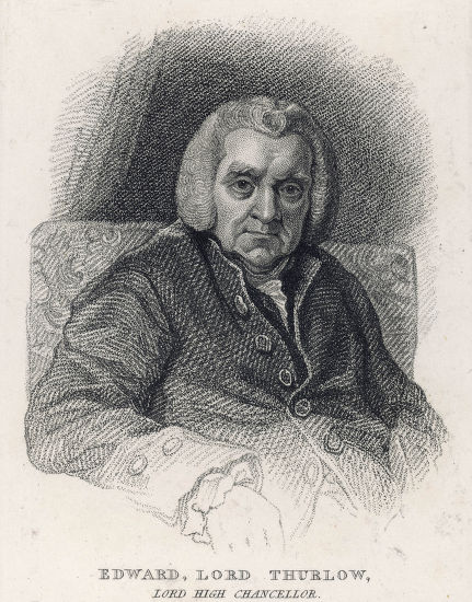 Edward 1st Baron Thurlow Lord Chancellor Editorial Stock Photo - Stock ...