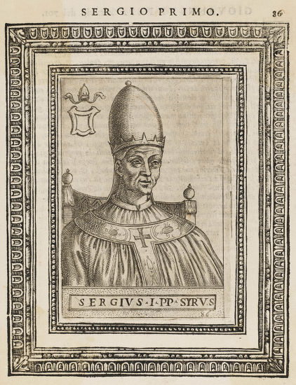 Pope Sergius Pope Saint Reigned 687 Editorial Stock Photo - Stock Image ...