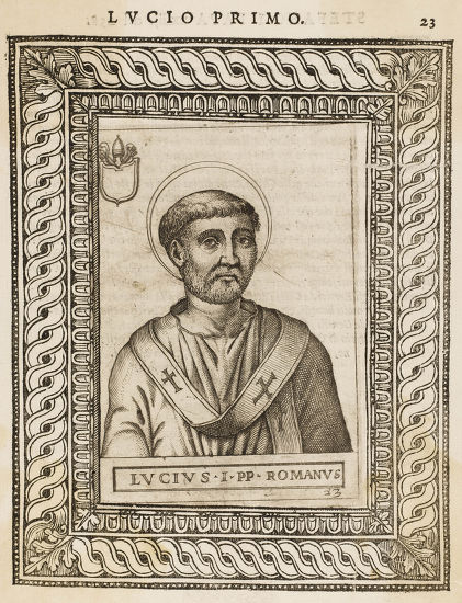 Pope Lucius Pope Saint Reigned 253 Editorial Stock Photo - Stock Image ...