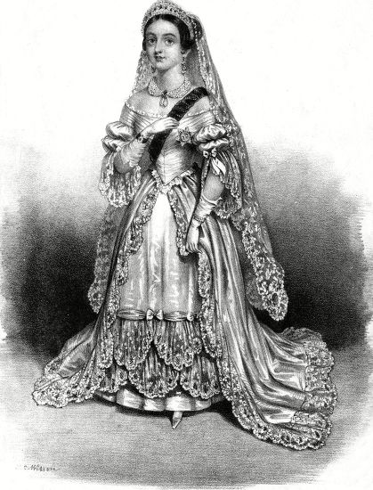 Queen Victoria Bridal Dress She Wore Editorial Stock Photo - Stock ...